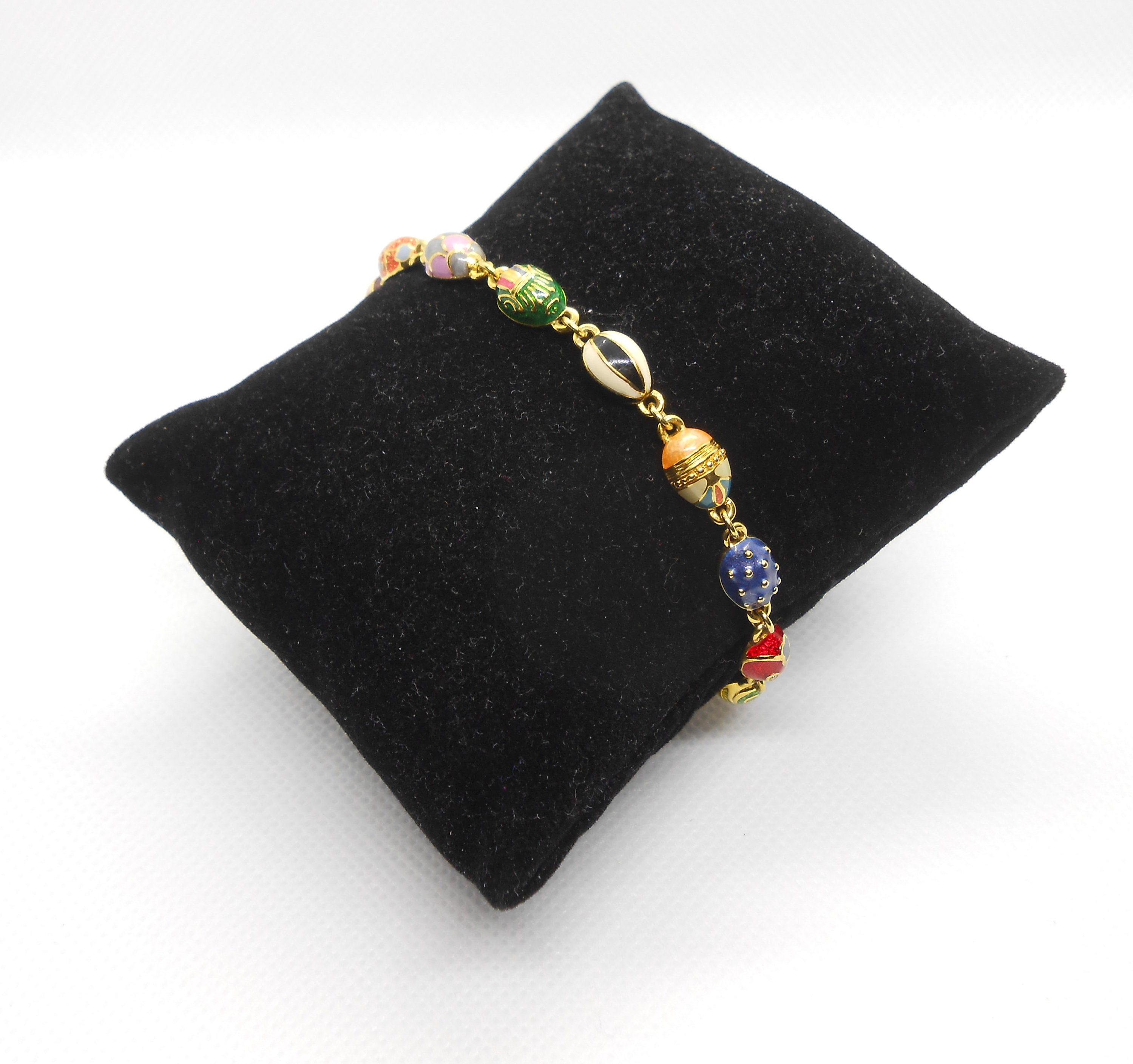 Vintage Joan Rivers Signed Gold Tone Mini Ornate Egg Bracelet, Joan ...