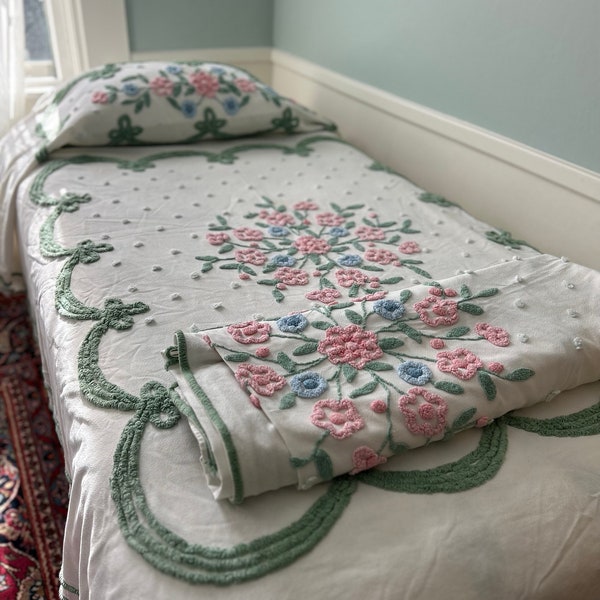 Chenille Bedspread Vintage - Etsy