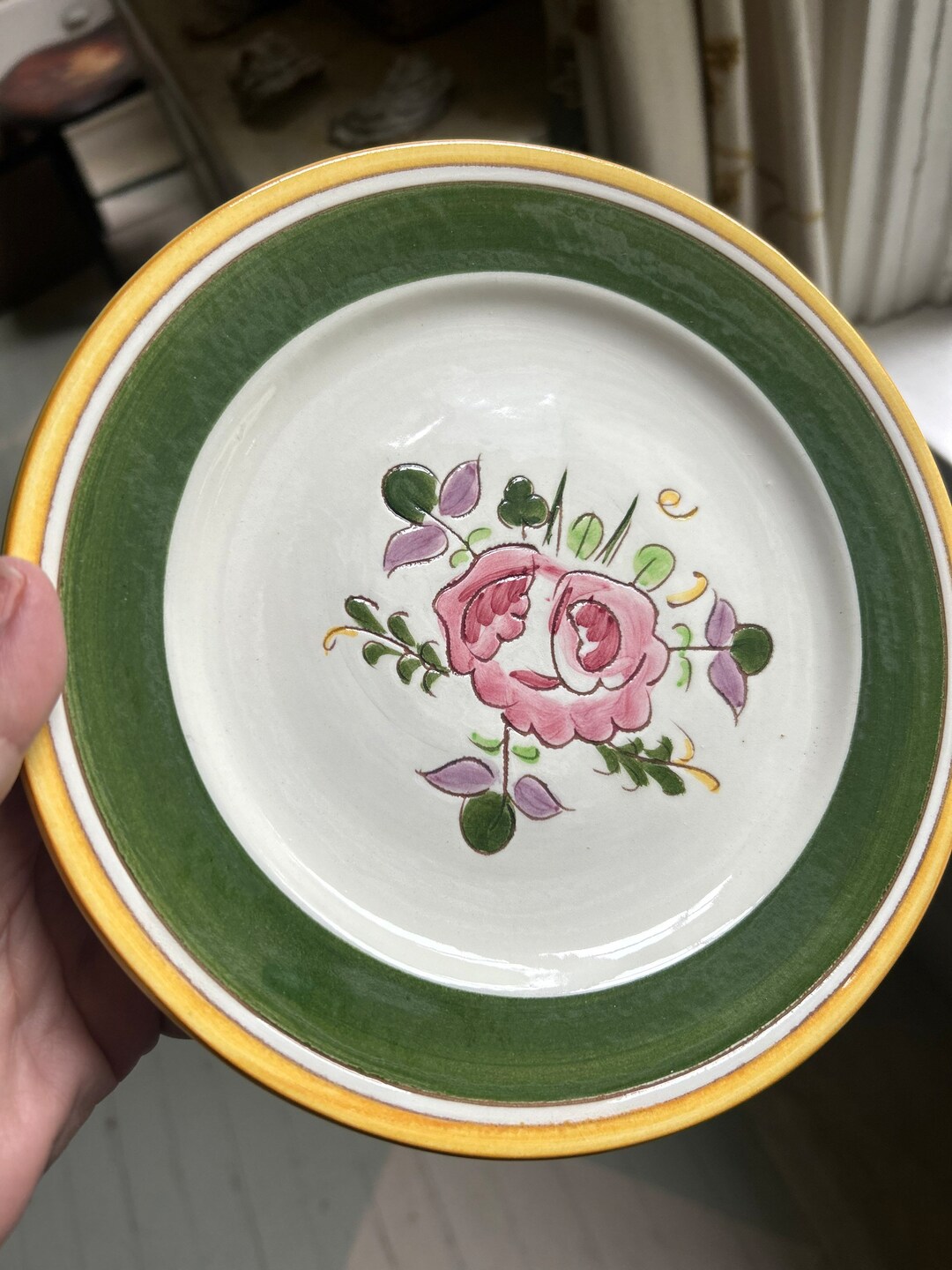 Vintage Stangl Della Ware Rosa Luncheon Plates 9 Available Excellent - Etsy