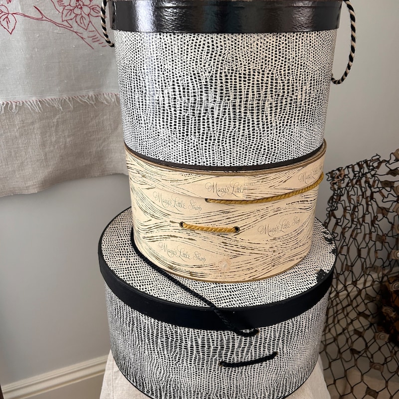 Vintage Hat Box - Etsy