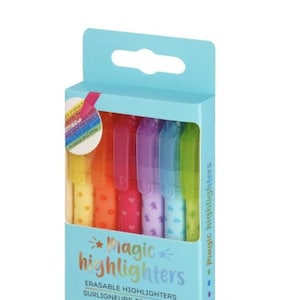 LEGAMI MAGIC HIGHLIGHTERS - Set of 6 Erasable Highlighters - Etsy