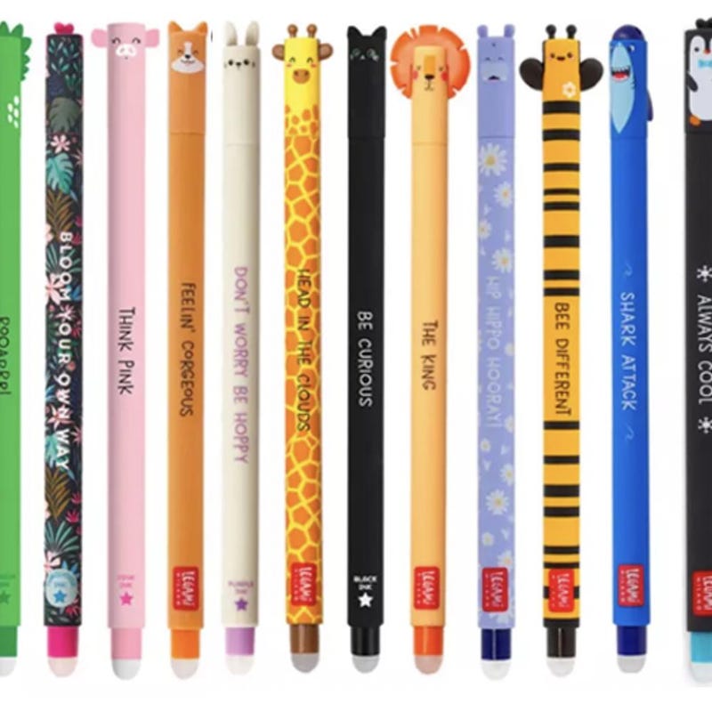 Animal Erasable Pens - Etsy UK