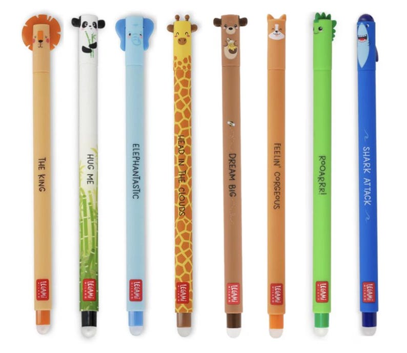 SET OF 8 LEGAMI Erasable Gel Pens Bundle 2 Different Variations - Etsy