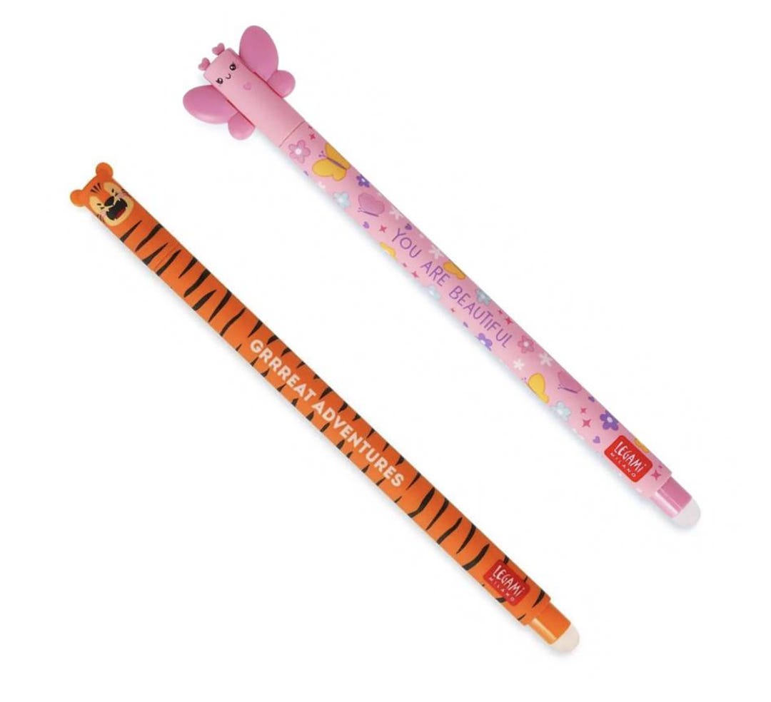 NEW 2025 LEGAMI Set of 2 - Erasable Gel Pens - Butterfly and Tiger - Etsy