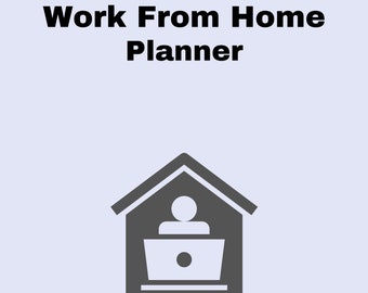 Work From Home Planner - Etsy