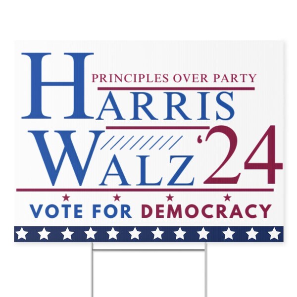 Harris Walz Yard Signs - Etsy