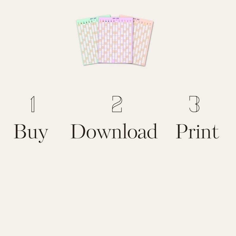 2024-2025 Calendar/planner Purple - Etsy