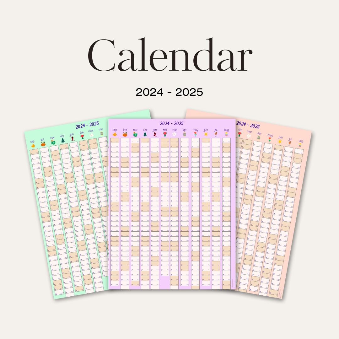 2024-2025 Calendar/planner Purple - Etsy