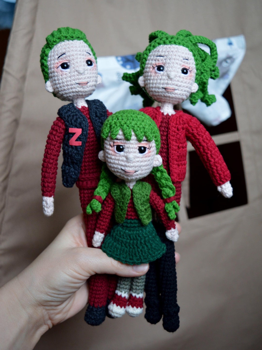 Zombies Zed,eliza,zoey,addison,willa,wyatt,bucky,a-spen,crochet Doll ...