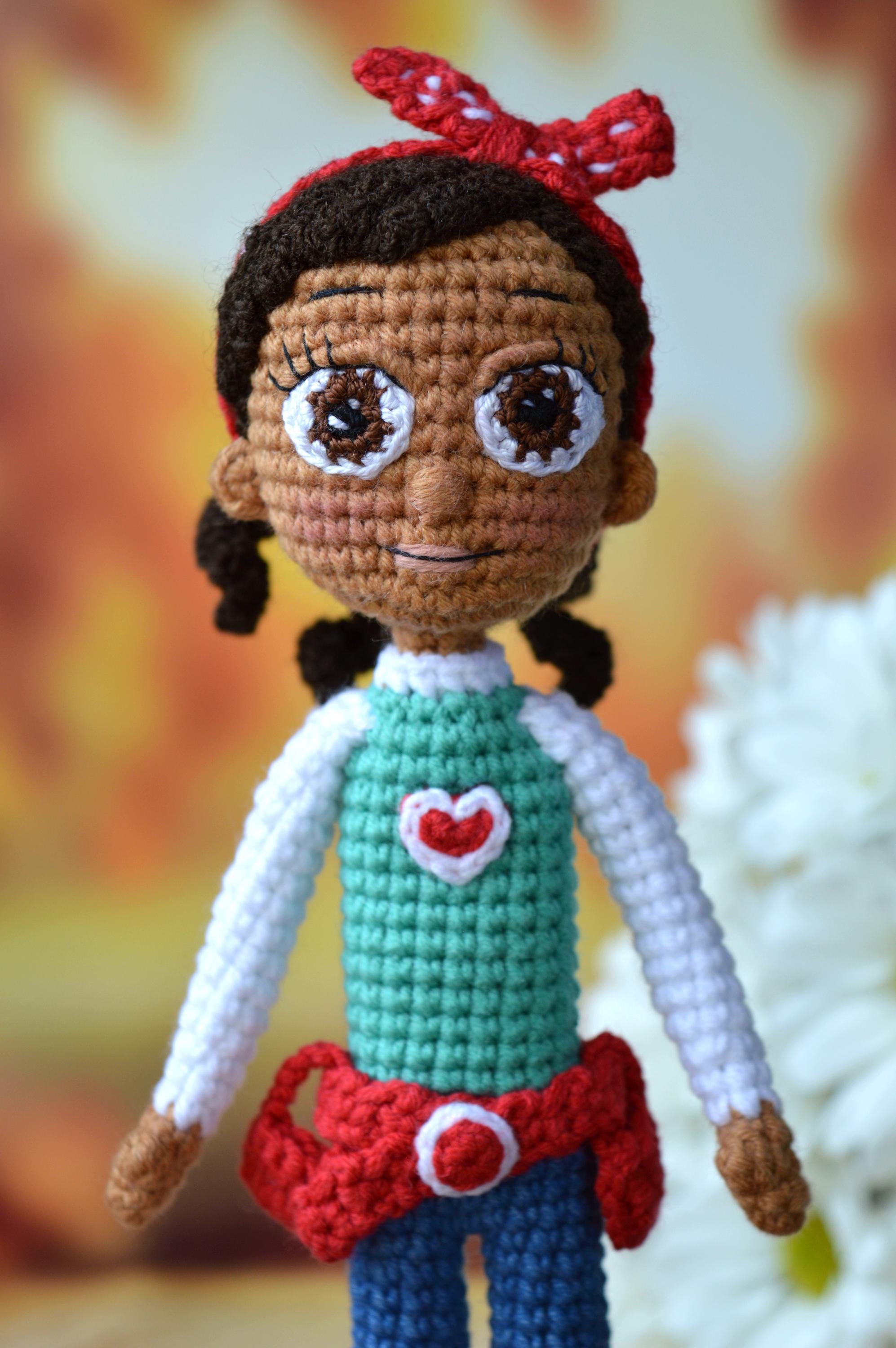 Ruby Doll, Rusty Rivets, Crochet Doll, Doll From Cartoon, Custom Doll ...
