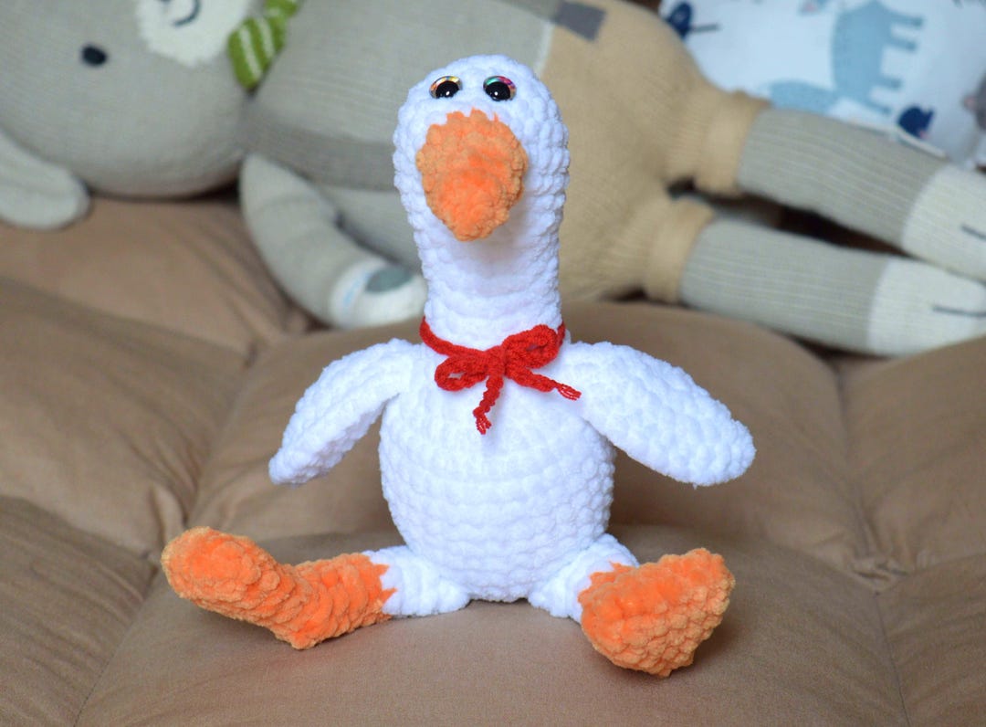 Plush Goose 7 Inch, Baby Goose, Teddy Goose, White Goose, Soft Goose ...