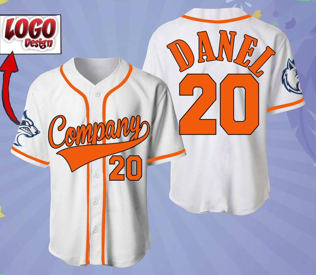 Custom Logo Baseball Jersey Shirt, Personalized Name and Number Sports ...