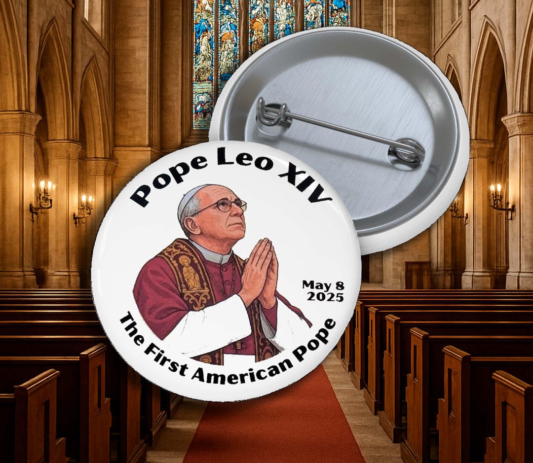 Pope Leo XVI Commemorative Pin, First American Pope, Da Pope Leo Xiv ...