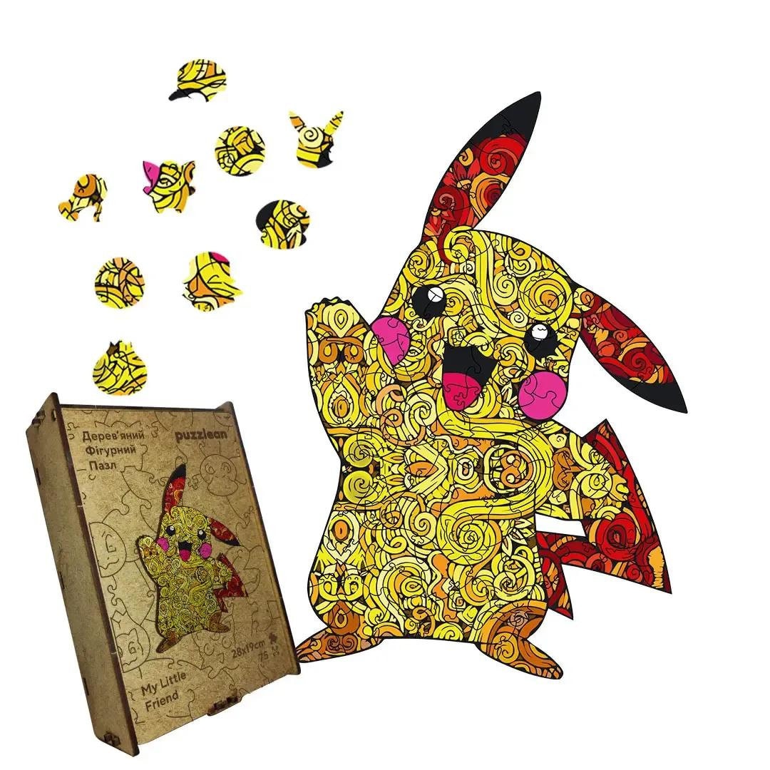 Pikachu Wooden Puzzles for Kids - Etsy