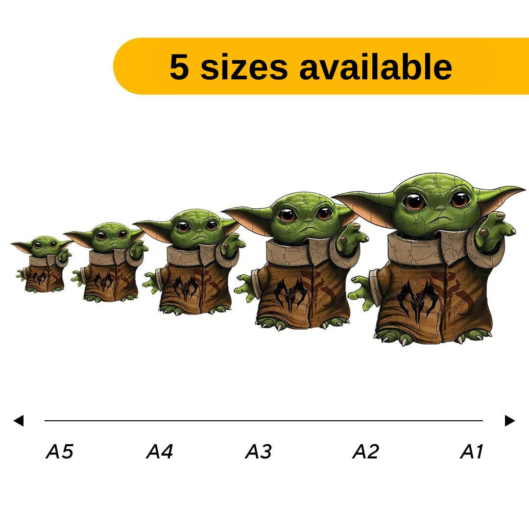 Baby Yoda Wooden Puzzles - Etsy