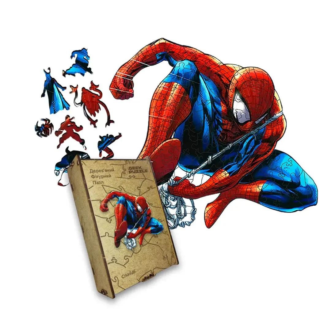 Spider Man Wooden Puzzles - Etsy
