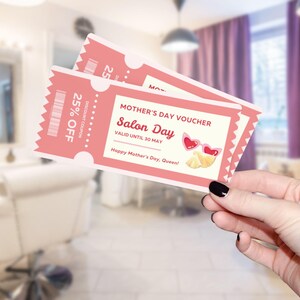 Gift Voucher for Mothers Day Printable Coupons for Mom Gift Certificate ...