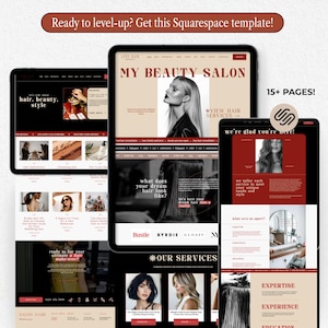 Hair Website Template, Booking Template Hairstylist, Beauty Salon ...