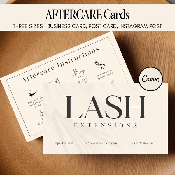 Eyelash Extension Business Cards - Etsy