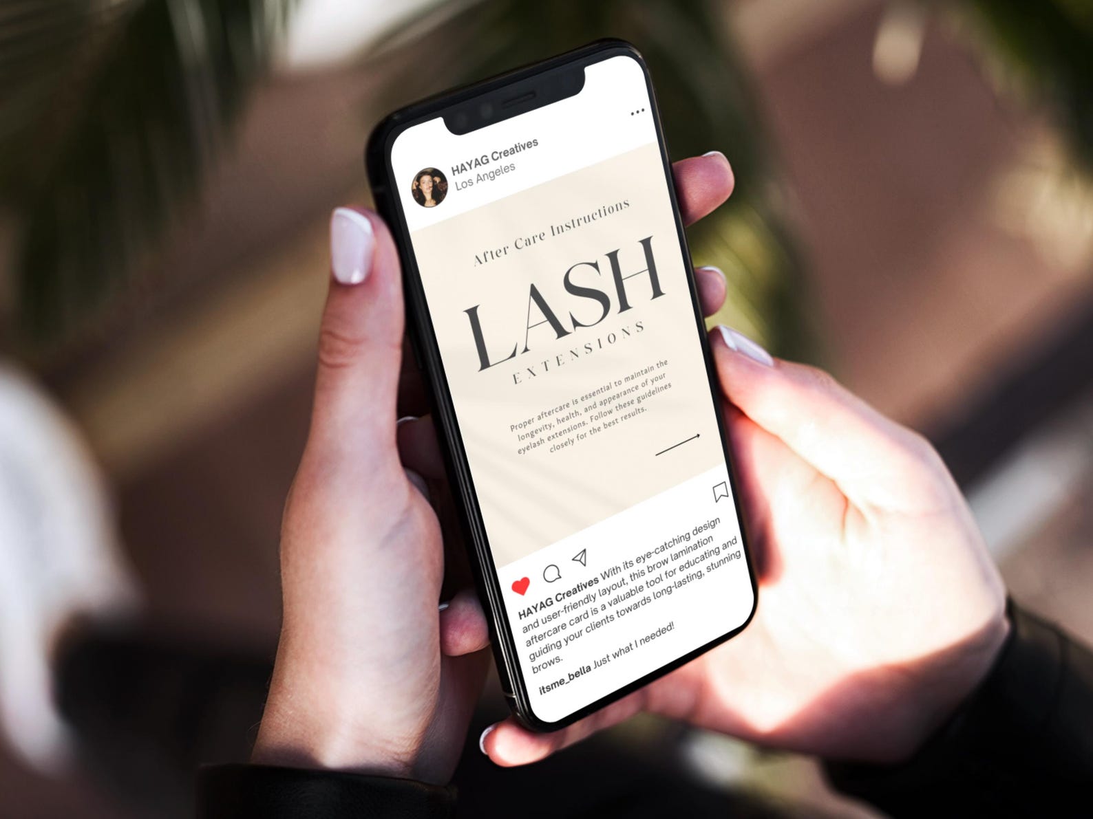 Editable Lash Aftercare Guide Eyelash Extensions Care Card Lashes Aftercare Instructions ...