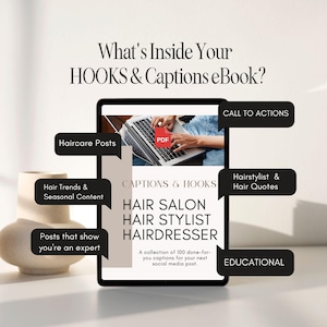 Hair Social Media Caption Pack Hairstylist Quotes Hairdresser Content ...