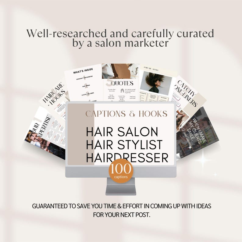 Salon Social Media Caption Pack Hairstylist and Hairdresser Quotes ...