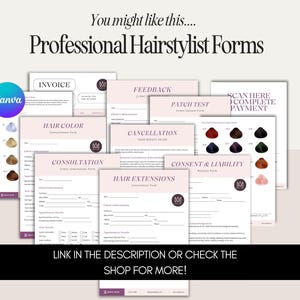 Hair Color Aftercare Cards Professional Haircare Guide Printable Care ...