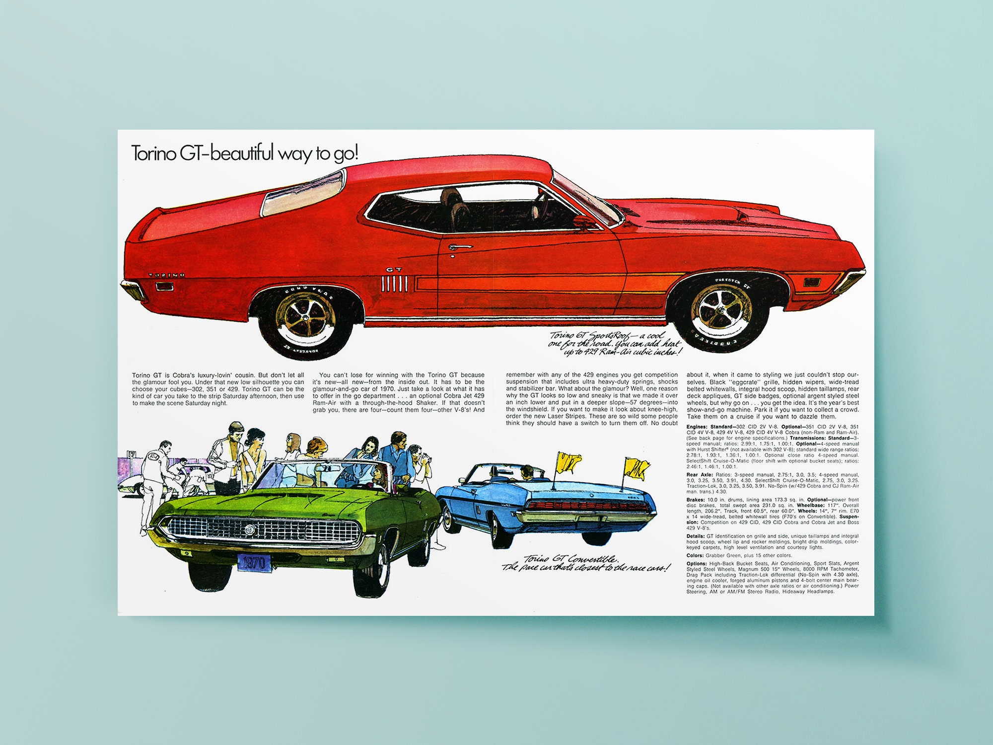 1970 Ford Performance Wall Art digital Download - Etsy