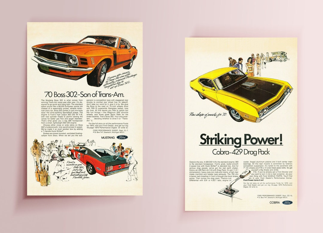 1970 Ford Performance Wall Art (digital Download) - Etsy