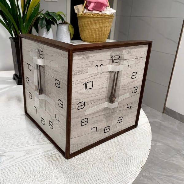 Double Sided Clock - Etsy