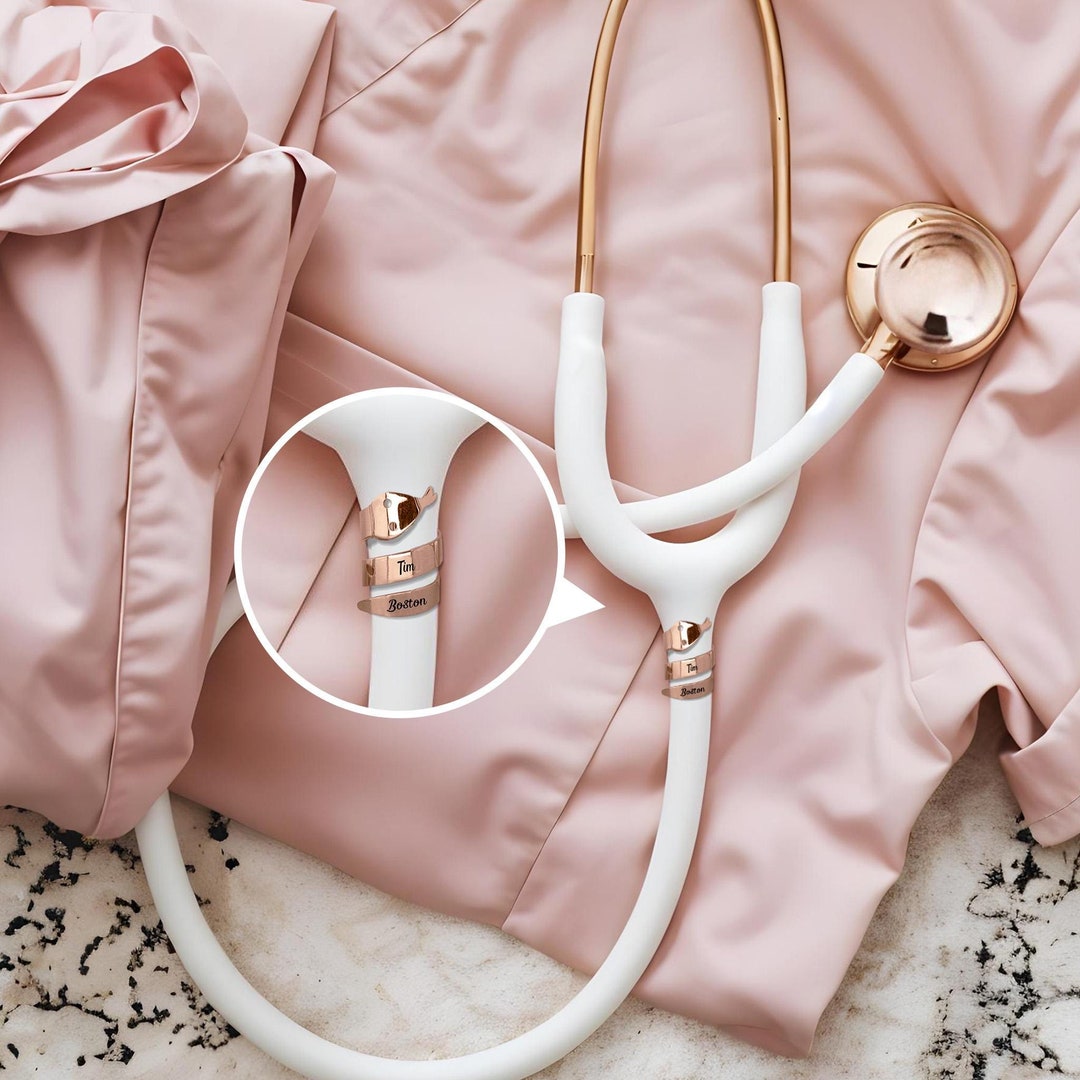 Custom Stethoscope Name Tag Stethoscope Charm With Engraved Text ...