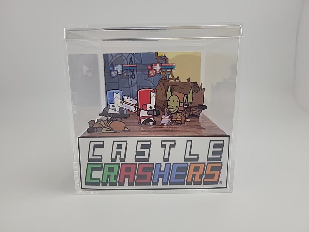 Castle Crashers Handmade Diorama Cube Fanart - Etsy