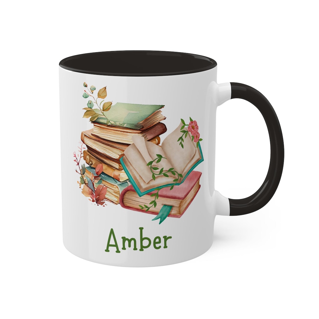 Bookworm Coffee Mug, Coffee Mug for Book Lovers, Personalized Coffee ...
