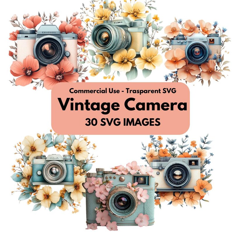 Camera Designs Svg Bundle, Inside Out Svg Camera Clipart, Cut File for ...