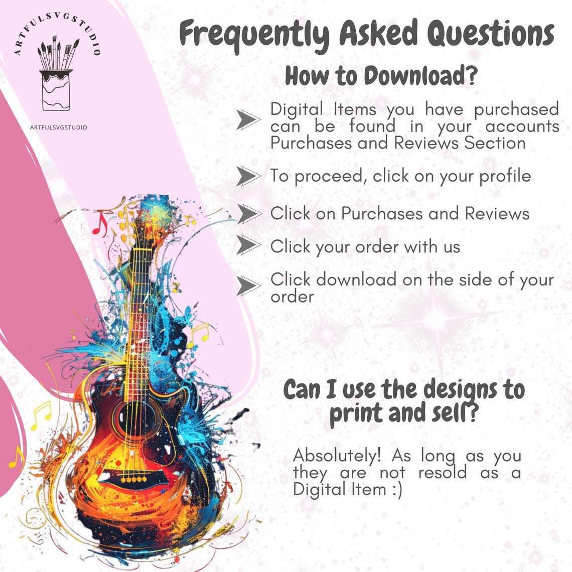 Guitar Design Svg Bundle, Instruments Svg, Guitar Clipart, Instruments ...