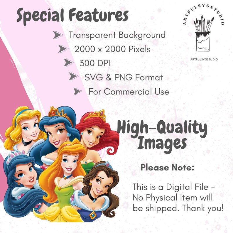 Princess Svg Bundle, Fantasy Svg, Princess Clipart, Fantasy Clipart ...