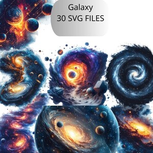 Galaxy Design Svg Bundle, Star Svg, Galaxy Clipart, Star Clipart, Cut ...