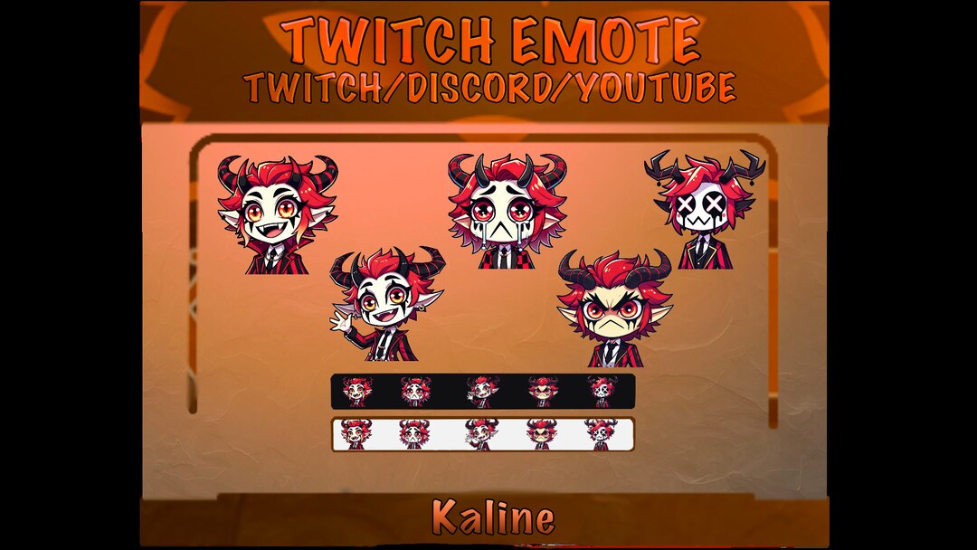 Demon Emote Pack 5 Twitch Emotes Discord Emotes - Etsy