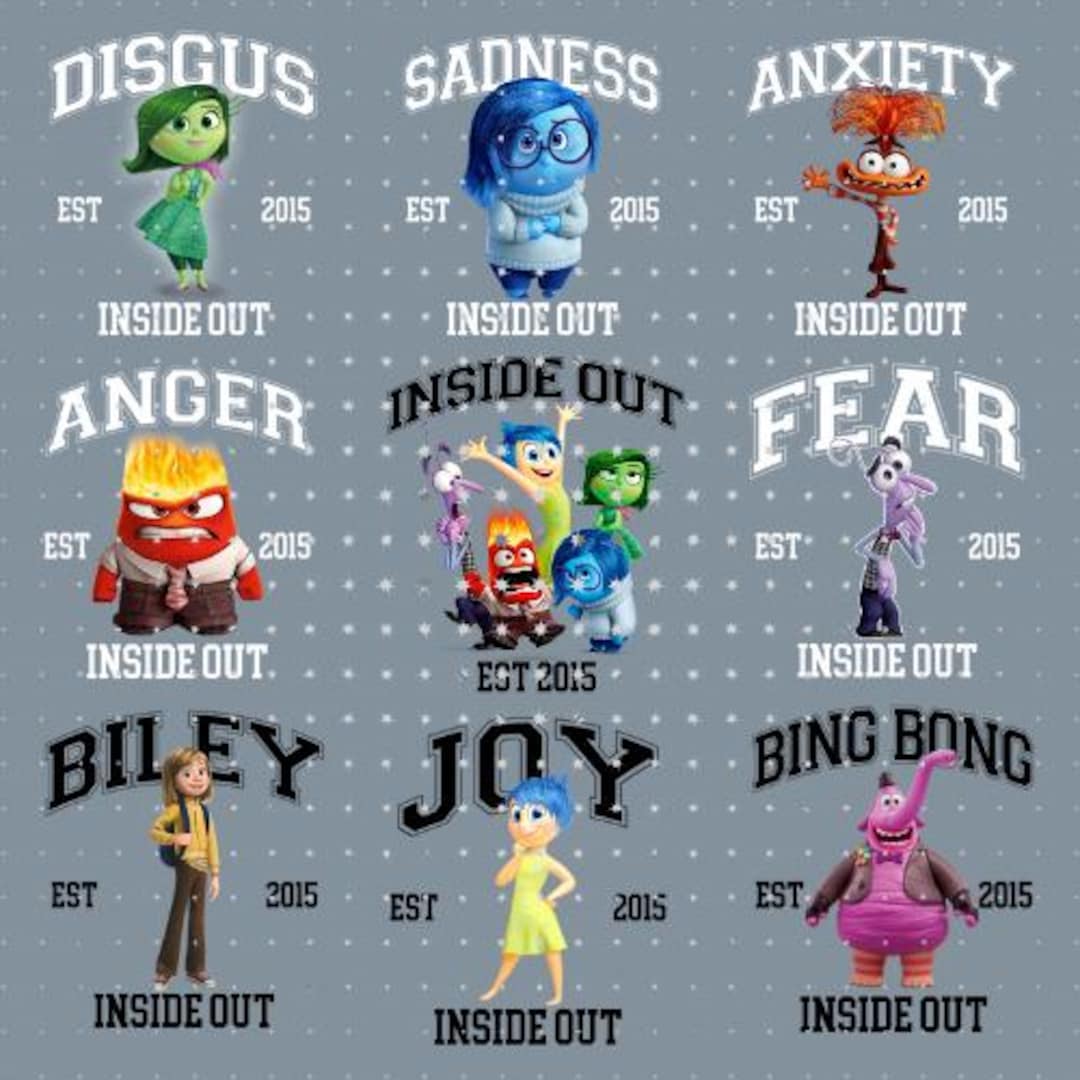 Disney Inside Out 2 PNG Bundle, Inside Out 2 Download Inside Out PNG ...