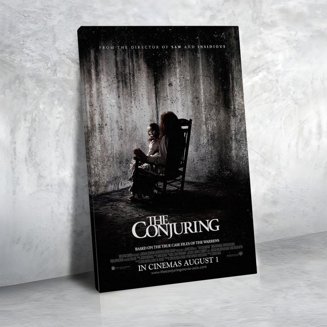 The Conjuring Horror Movie Poster, Wrapped Frame Poster, Canvas Print ...