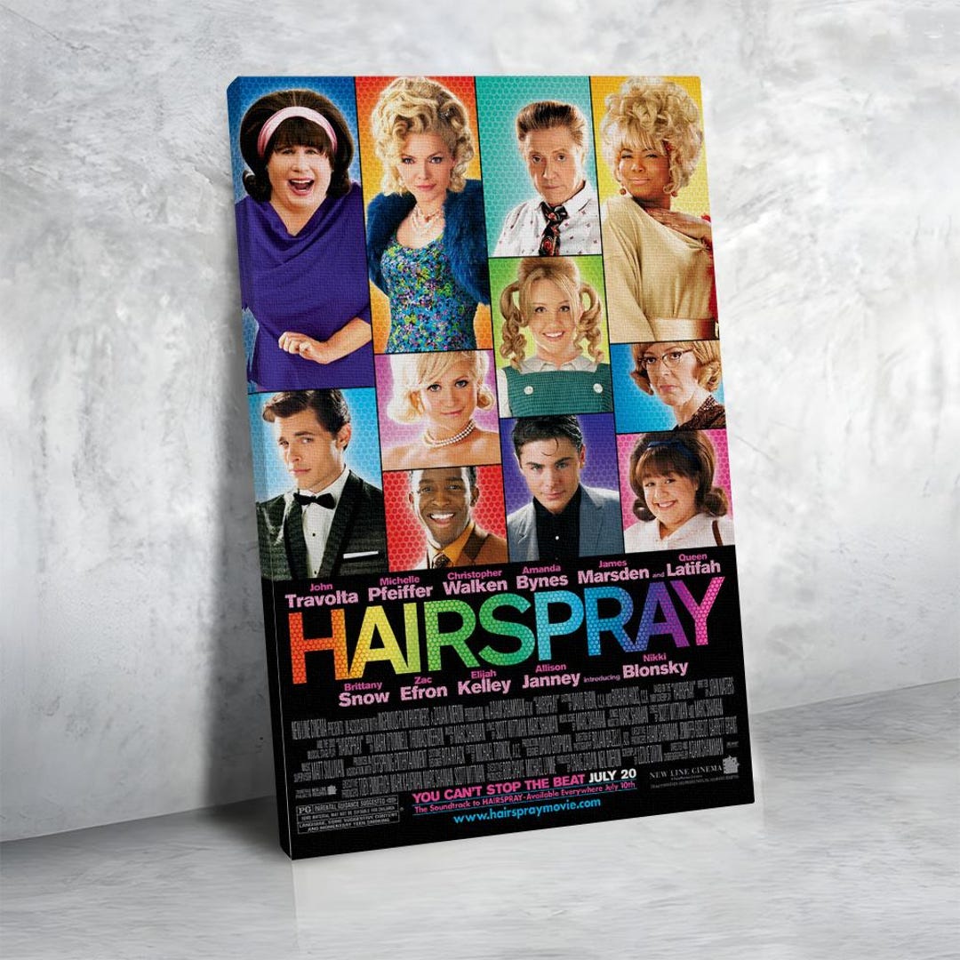 Hairspray Movie Poster, Wrapped Frame Poster, Canvas Print, Room Decor ...