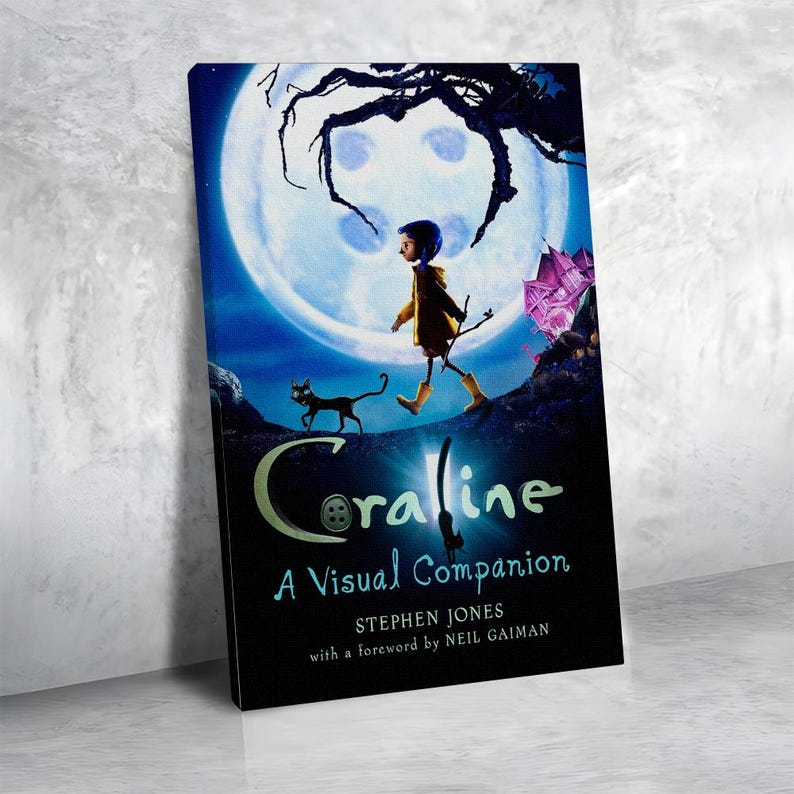 Coraline Movie Poster, Wrapped Frame Poster, Canvas Print, Room Decor ...