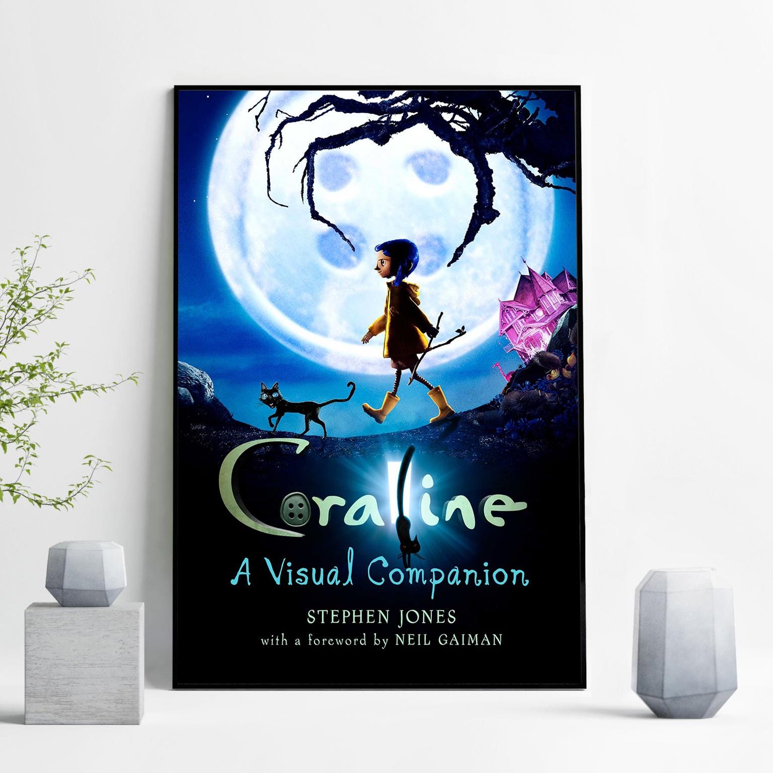 Coraline Movie Poster, Wrapped Frame Poster, Canvas Print, Room Decor ...