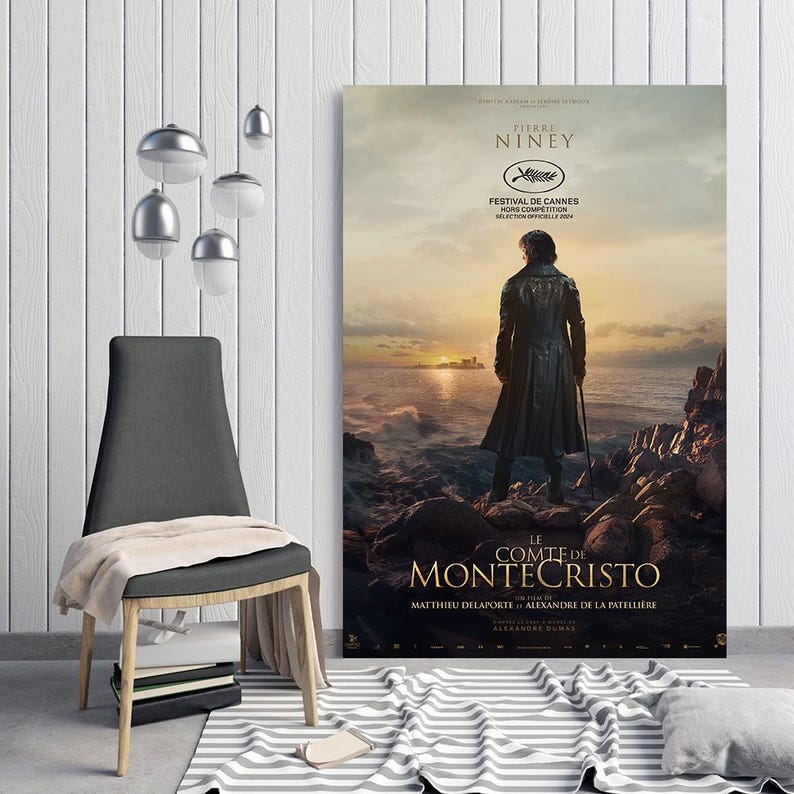 The Count of Monte-cristo Movie Poster, Wrapped Frame Poster, Canvas ...