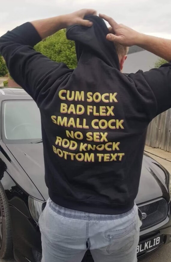 Cum Sock Bad Flex Small Cock No Sex Rod Knock Bottom Text Etsy