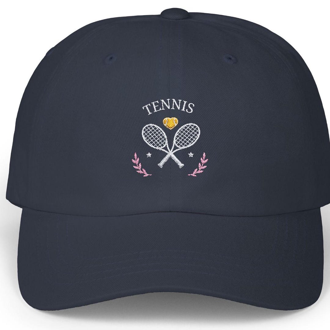 Embroidered Tennis Cap, Tennis Lover's Hat, Tennis Club Hat, Tennis ...