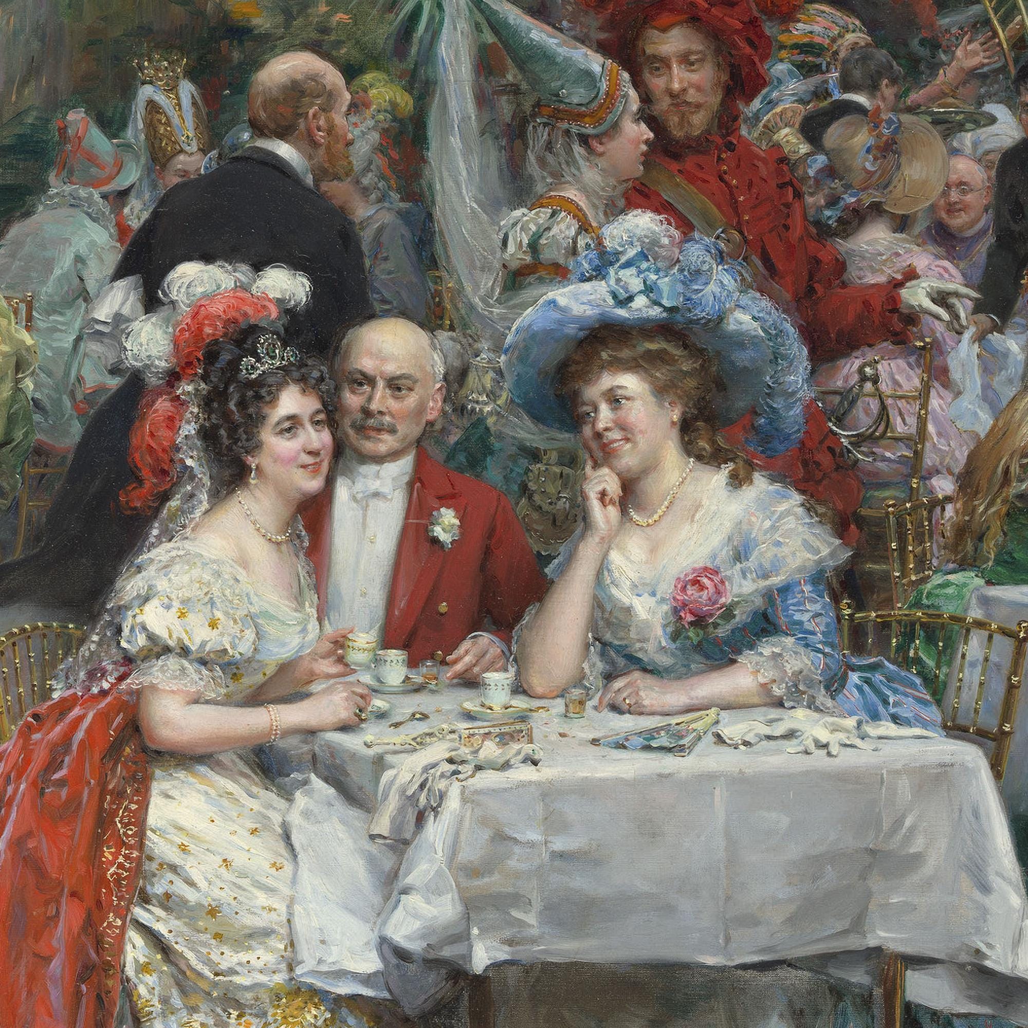 Masquerade Ball at the Ritz by Raimundo De Madrazo Y Garreta | Vintage ...