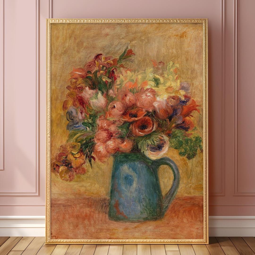 Vase of Flowers by Pierre-auguste Renoir | Vintage Fine Art Digital ...