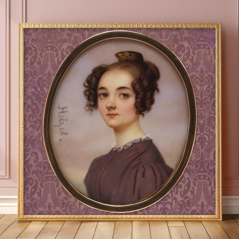 Miniature Oval Portrait - Etsy