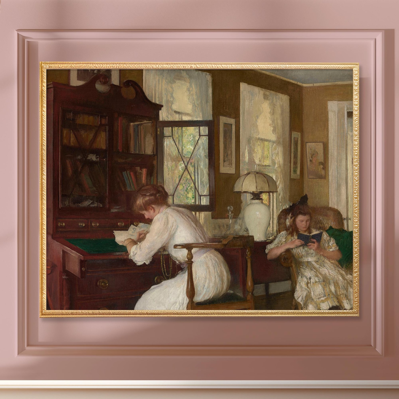 Josephine and Mercie by Edmund Tarbell | Vintage Fine Art Digital ...